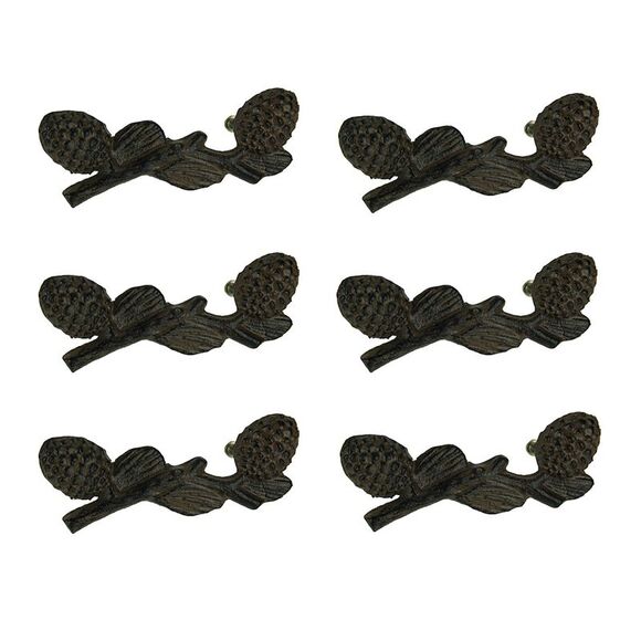 De Leon | Accents | Rustic Pine Cones Decorative Cast Iron Drawer Pull ...